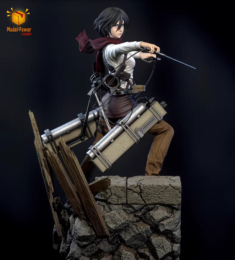 30 cm Attack on Titan Mikasa drawing her sword model – NYXCOLLECTION