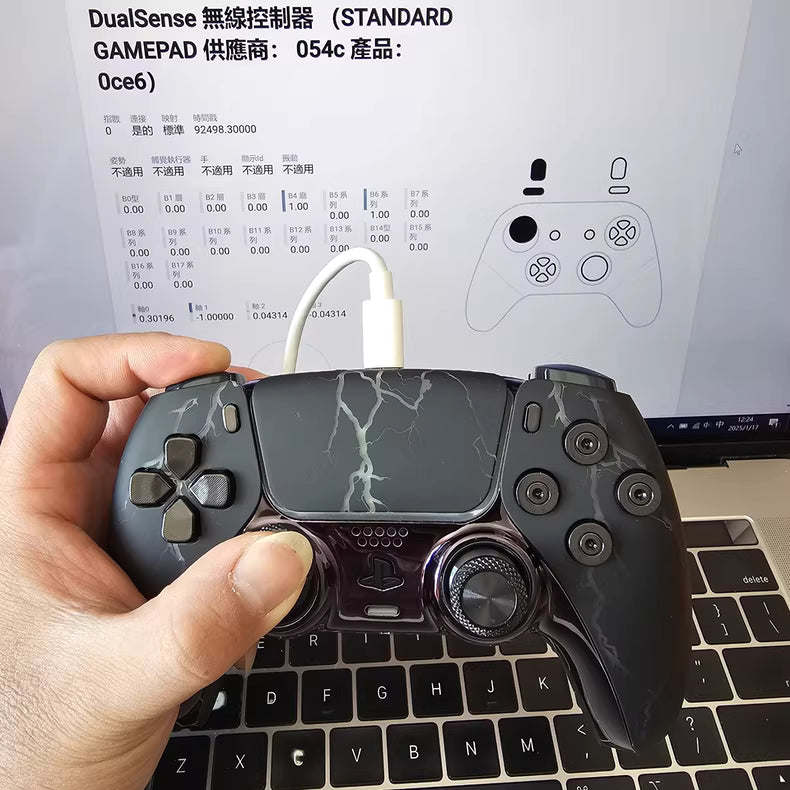 Sony PS5 original controller upgraded with Hall effect TMR joystick: L ...