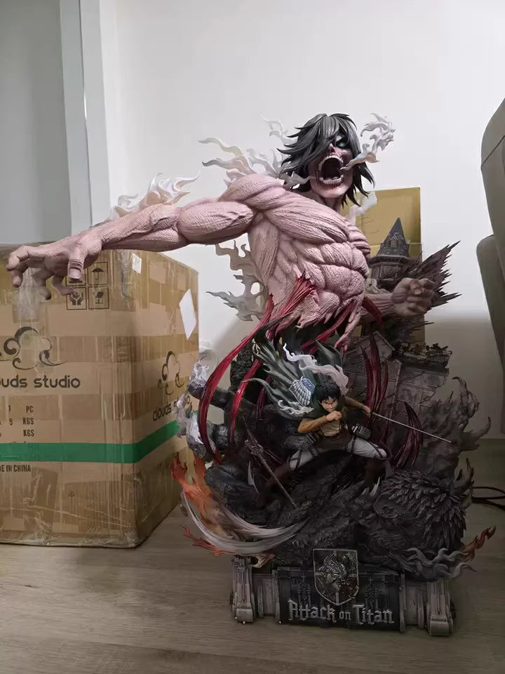 Pre-order Eren Yeager figure, resin + PU material, 73cm tall ...