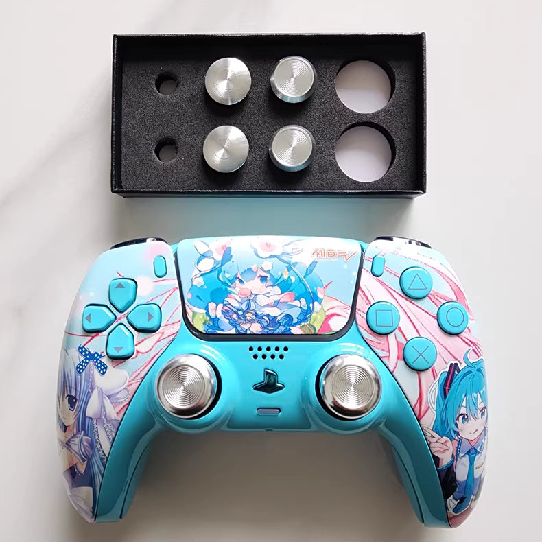 Sony original PS5 controller upgraded with Hall TMR joystick: Hatsune ...