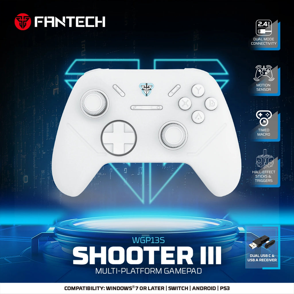 FANTECH SHOOTER III WGP13S Gamepad Wireless Gaming Controller Hall-Eff ...