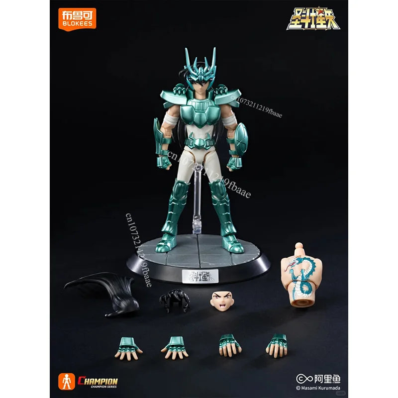 Genuine Saint Seiya Shiryu Action Figure Shura Toy Death Mask Assembly ...