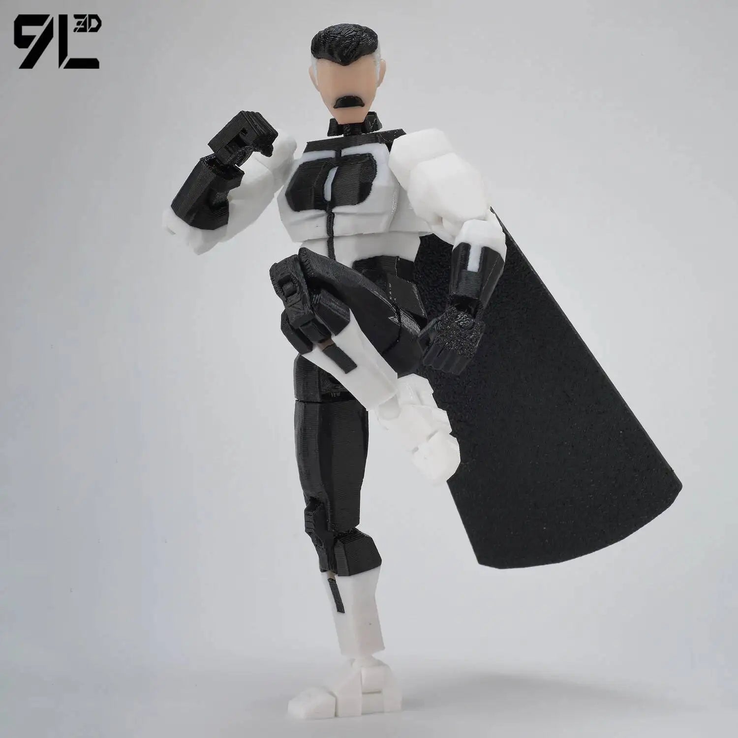 9L 3D Dummy13 Lucky13 Titan13 T13 Invincible Black And White Color Sch ...