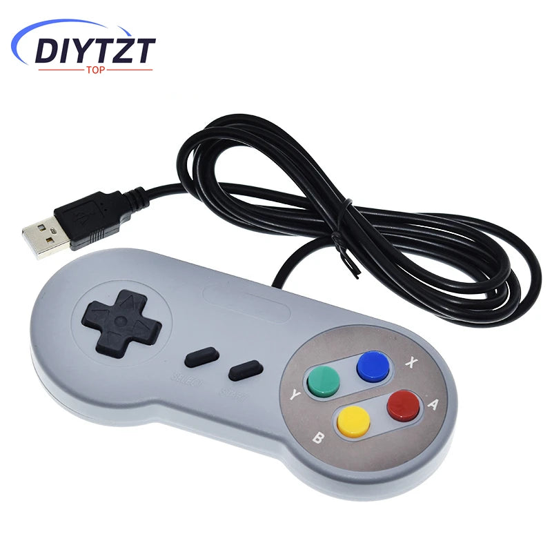 1/2PCS USB Gamepad Retro Gaming Joystick Wired Controller for Linux SN ...