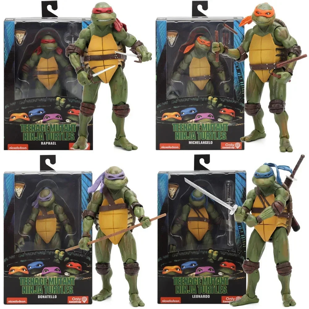 Ninja Turtle Anime Action Figure, Neca 1990 Film Version, Edição limit ...