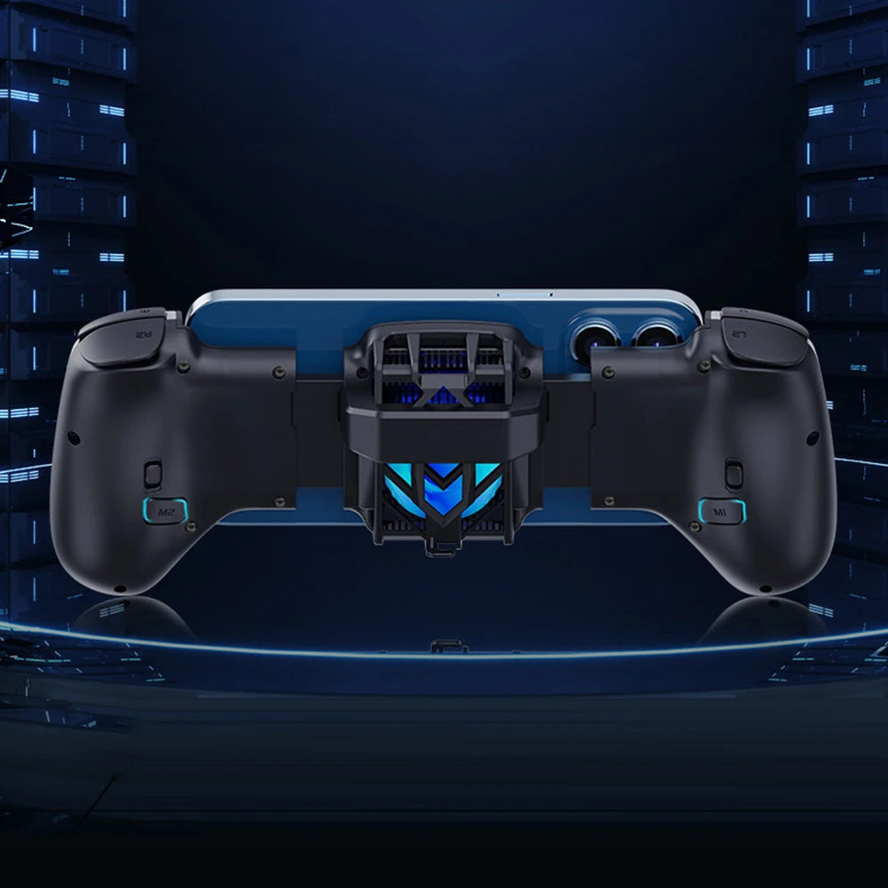 2 in 1 Wireless Mobile Gaming Controller Type C Cooling Cell Phone Gam ...