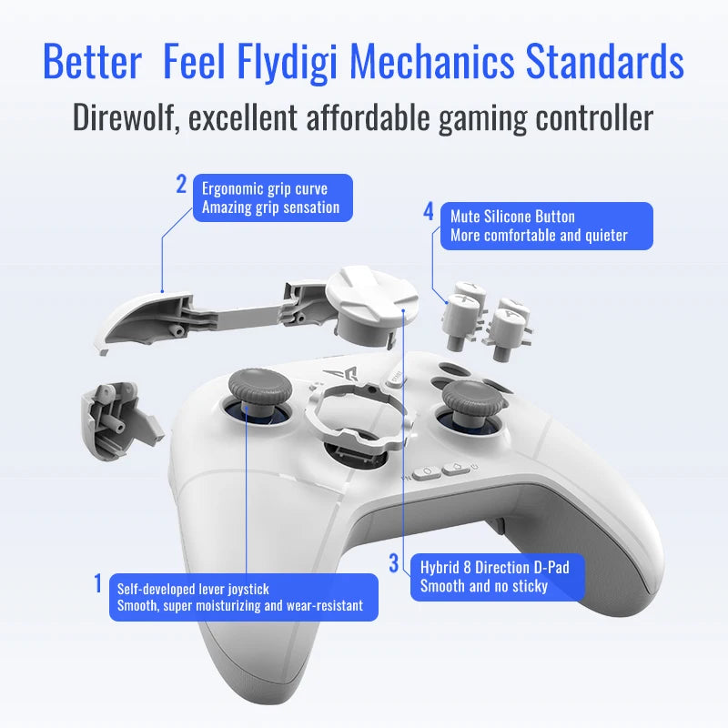 Flydigi Direwolf 3 Wireless Gaming Controller Support PC/NINTENDO SWIT ...