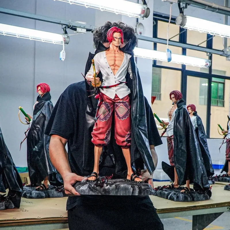 Jt Statue About 67cm One Piece Red Hair Shanks Action Figures Anime Pe ...