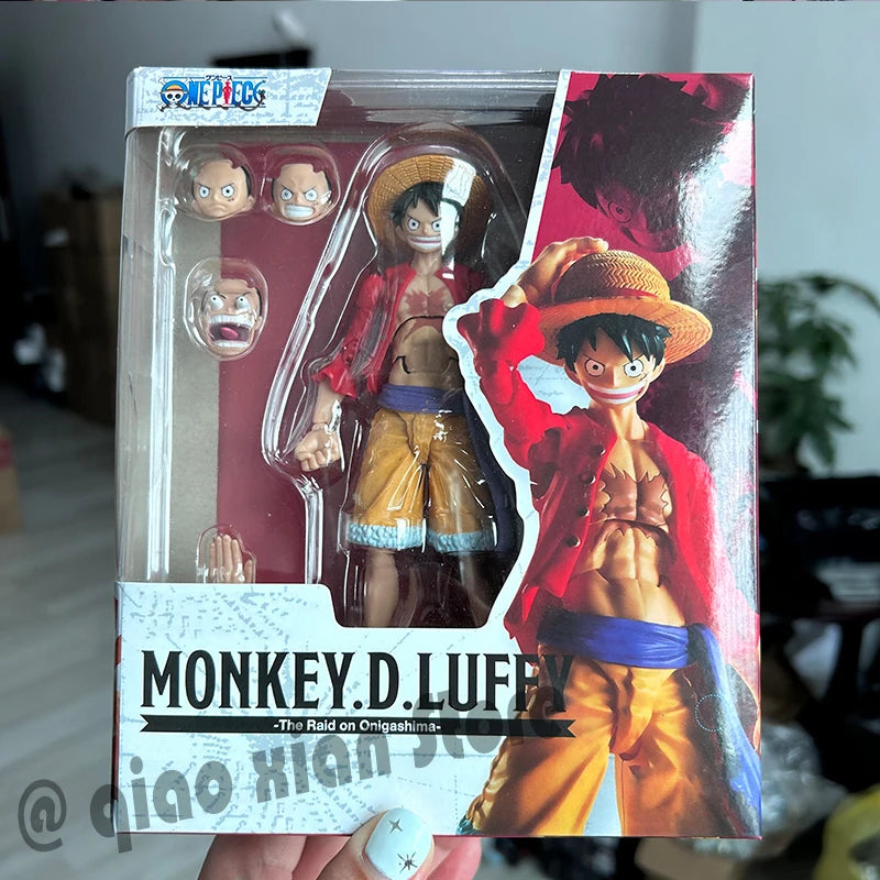One Piece Action Figures Anime Luffy Roronoa Zoro Ace Figure Movable J ...