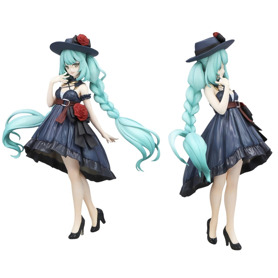 20CM Anime Hatsune Miku Action Figures Trio Try iT Figure Outdoor Dres ...