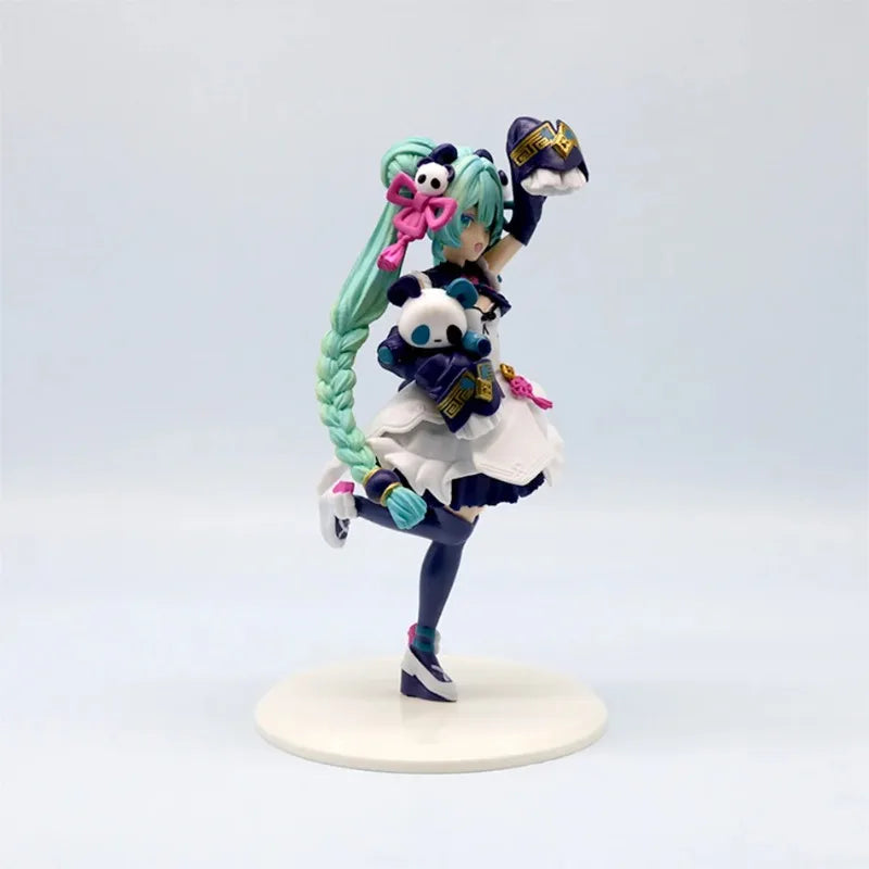 18cm Hatsune Miku Cute Desktop Chinese Style Fashion Panda Action Figu ...