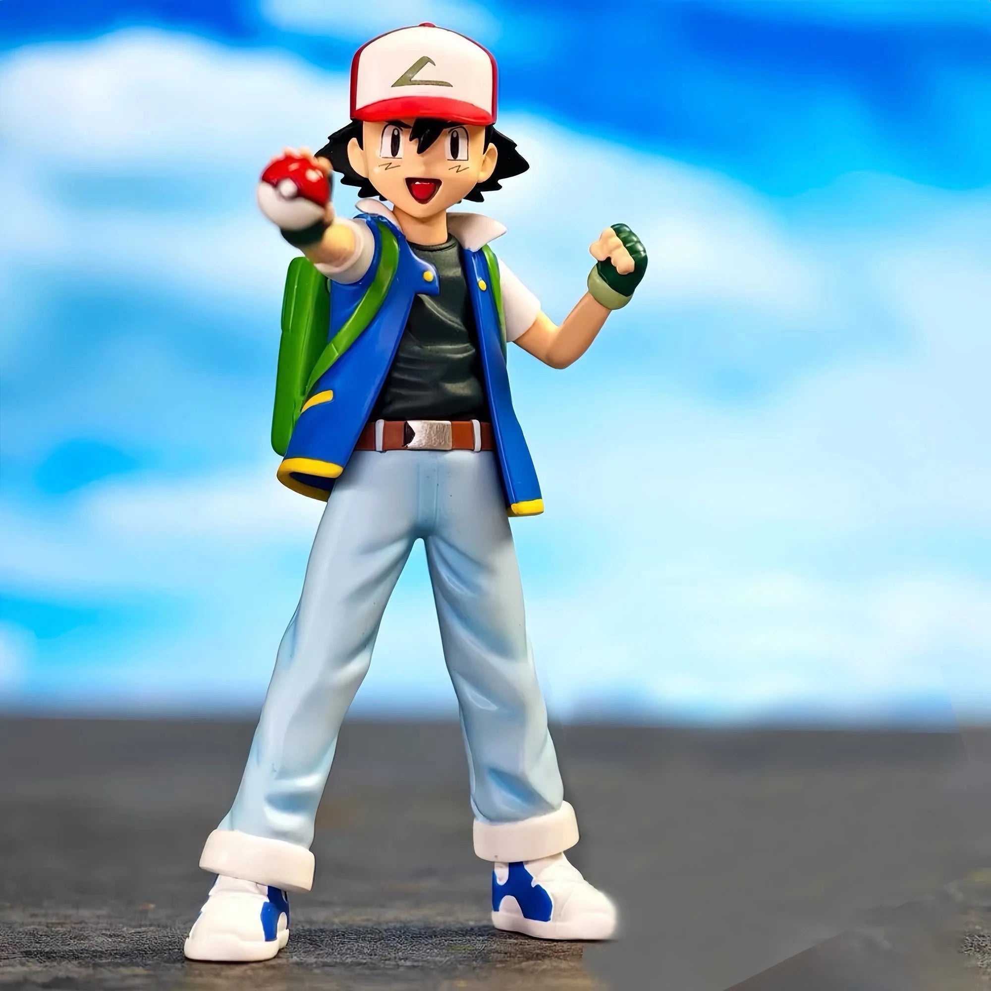 Pokemon Anime Figure Ash Ketchum Figure Limited Edition Pvc Action Fig ...