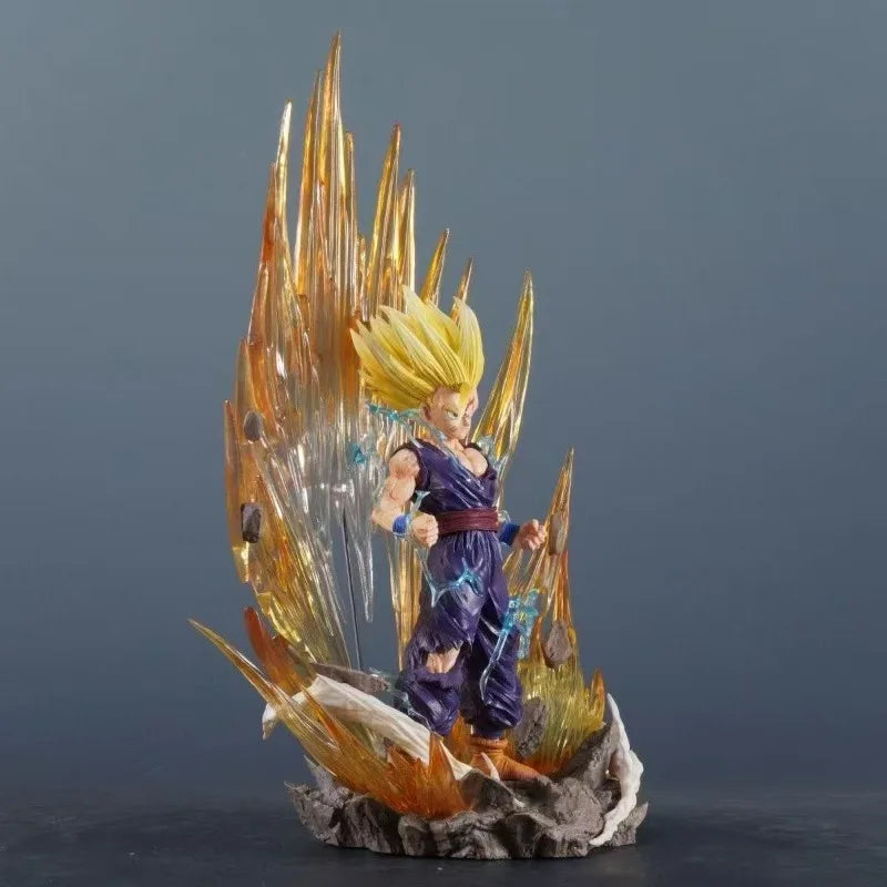 38cm Dragon Ball Super II Gohan GK Super Saiyan Figure Model Toy Deskt ...