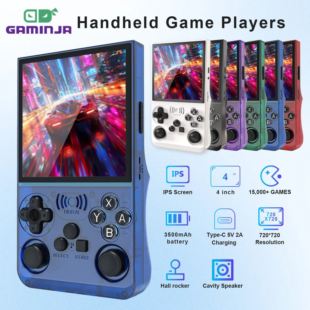 GAMINJA ANS13 Retro Handheld Video Game Console 15000+ Games Built-in ...