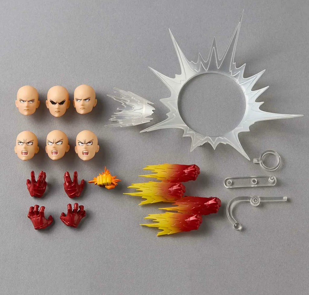 16cm One Punch Man Kaiyodo NR099 Anime Figures Saitama Deluxe Version ...