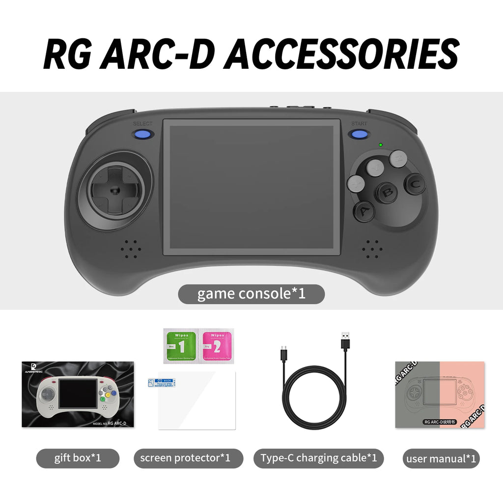 ANBERNIC RG ARC Retro Games RK3566 4.0INCH 640*480 Handheld Game Conso ...
