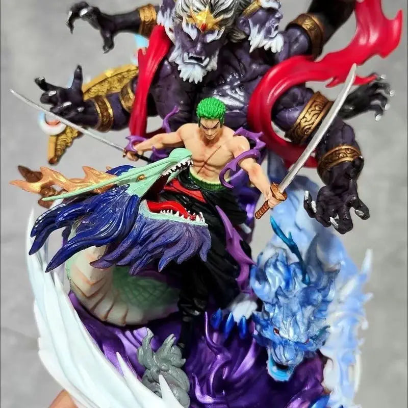 One Piece Roronoa Zoro Hell Form Action Figure Pvc Material Exquisite ...