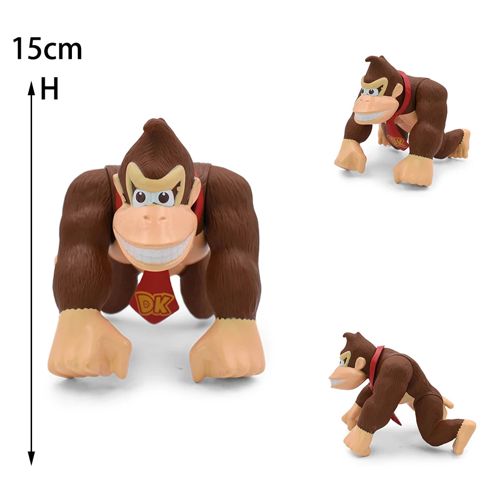 Super Mario Bros Action Figure Toys Wario Waluigi Bowser PVC Model Dol ...