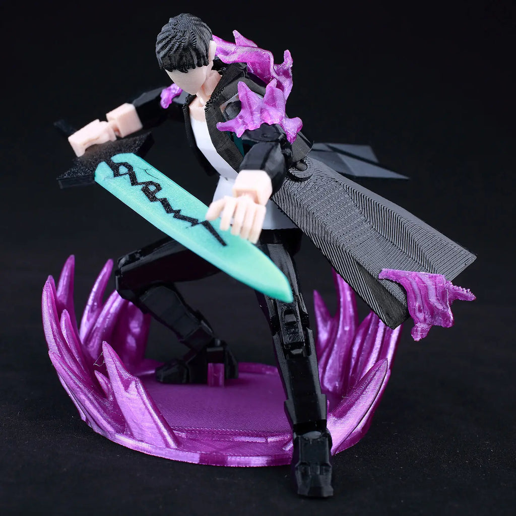 9L 3D Printed Solo Leveling Sung Jin-Woo Lucky T13 Dummy 13 Movable Sh ...