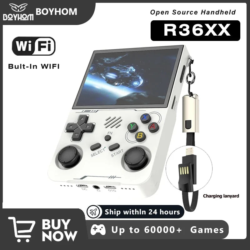 R36S updated R36XX Retro Handheld Game Console Linux ARKOS 3.5Inch IPS ...
