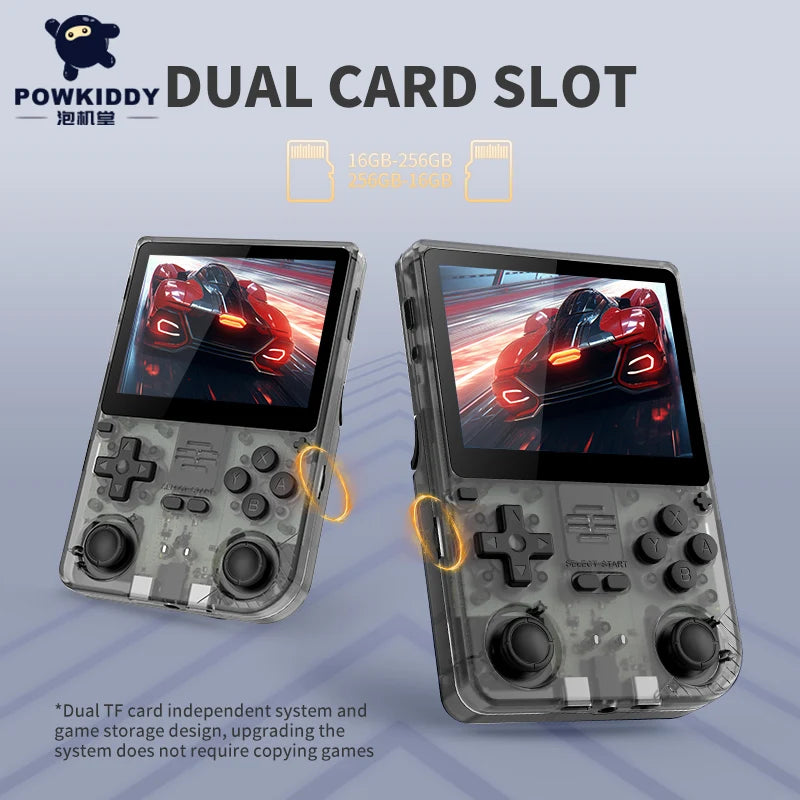 POWKIDDY V20 Retro Handheld Game Console 3.5 Inch IPS HD Screen with A ...