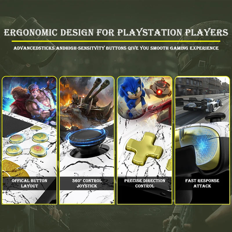 Controller For PS5 Console Steam/PC Wireless Gamepad Game Control Hand ...