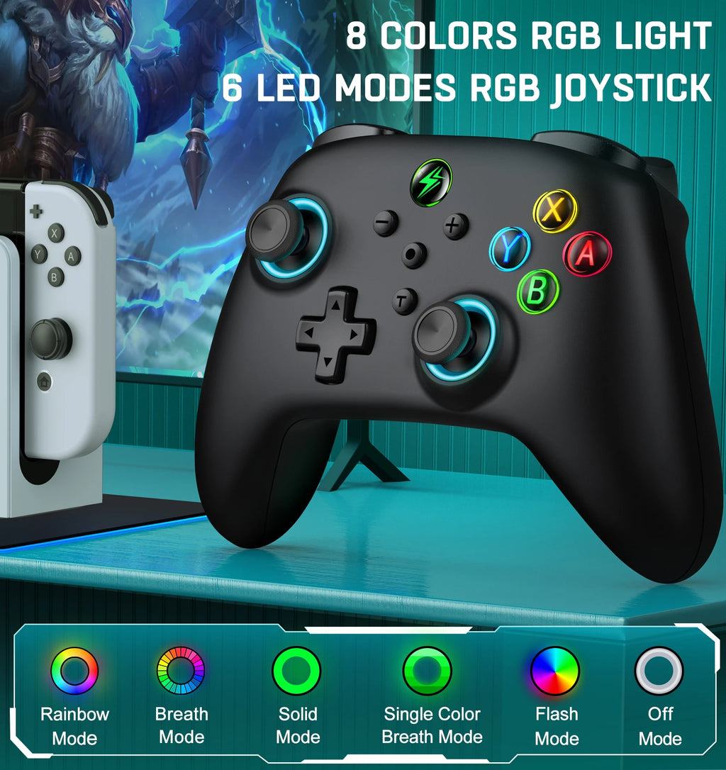 BEBONCOOL RGB Gamepad FOR PC/Nintendo Switch/Android/iOS Multi-System ...