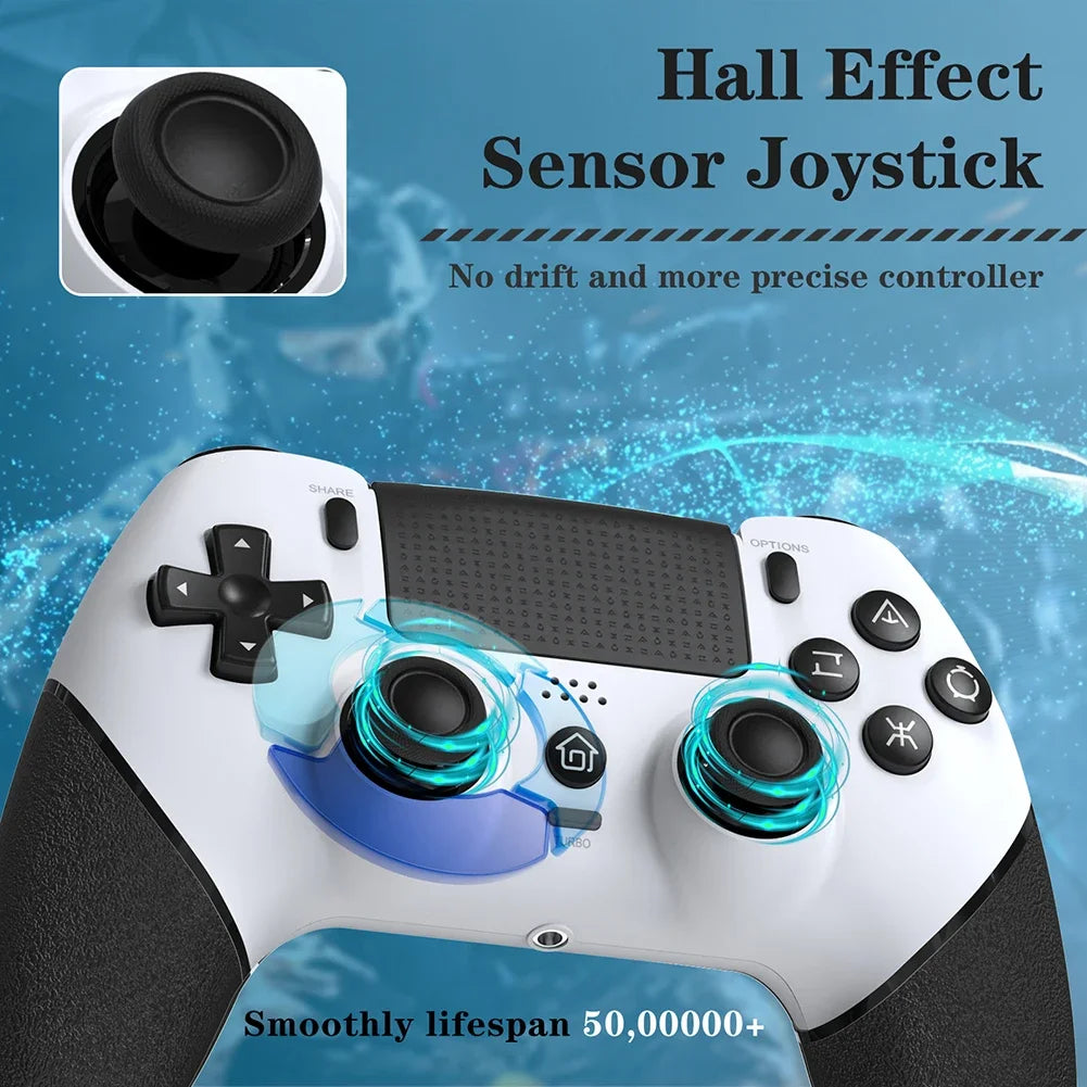 Wireless Gaming Controller 6 Axis Gyro Bluetooth Console Controller Ma ...