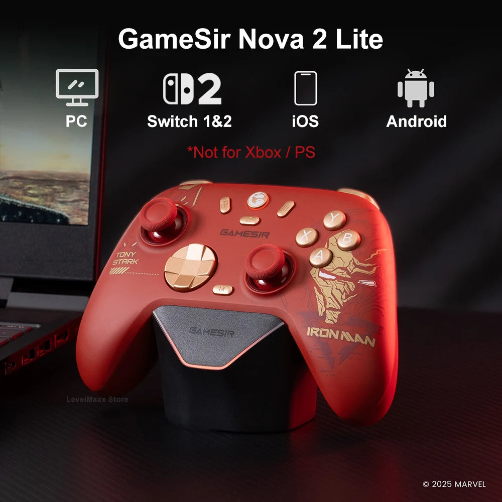 GameSir Nova 2 Lite Iron Man Edition Wireless Game Controller with Gam ...