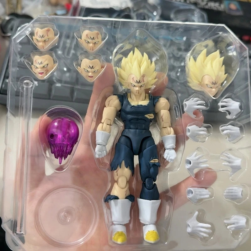 In Stock Black Battle Damage Dragon Ball Shf Magic Vegeta Collectible ...