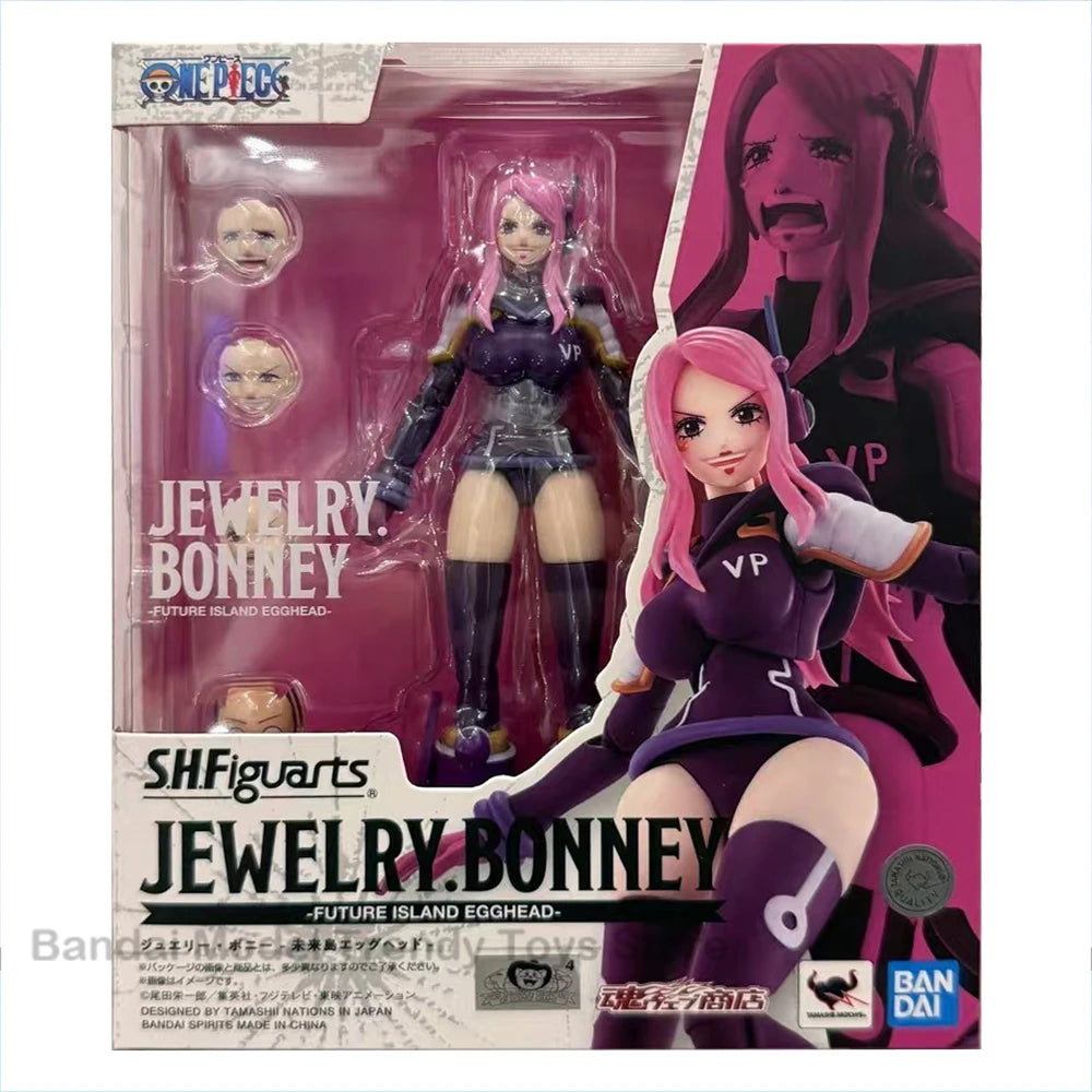 In Stock Bandai SHF One Piece Future Island Egghead Jewelry Bonney Act ...