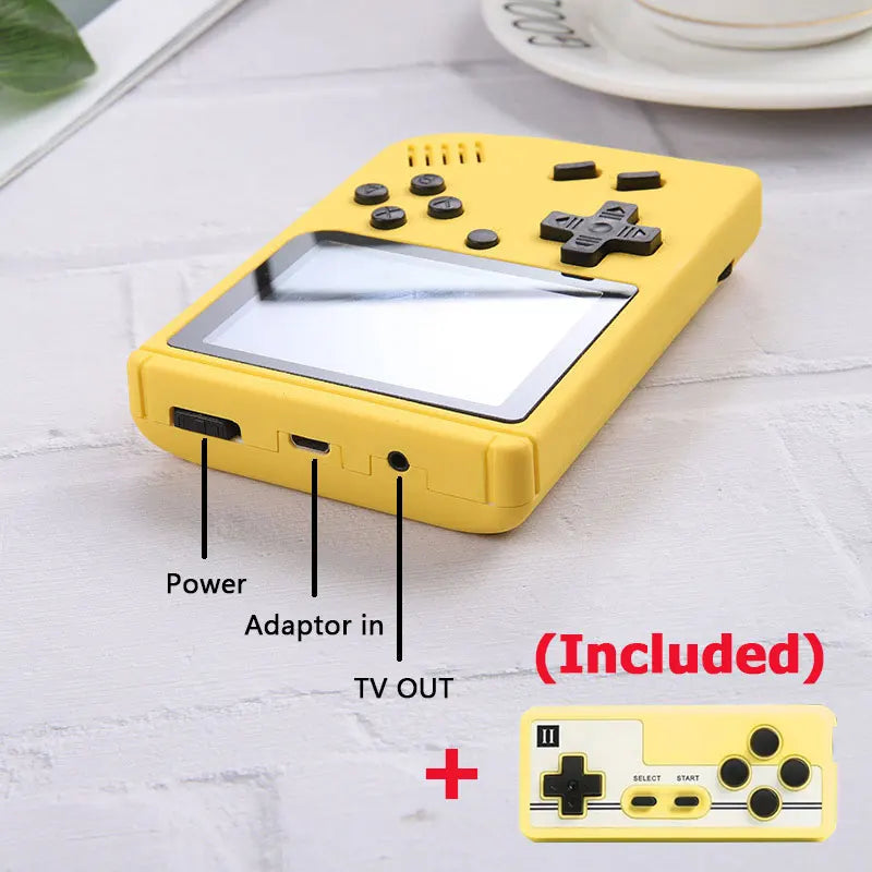 5 Color 500 Games Video Console Mini Portable 8-bit Handheld Game Play ...