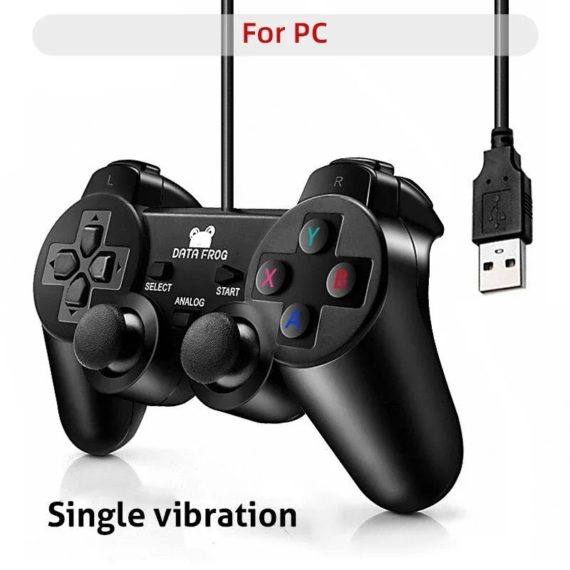 Wired USB Vibration Gamepad for PC Gaming - Ergonomic Joystick Control ...
