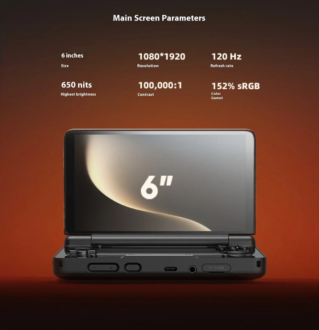 AYN Thor Game Console 6inch 1080P 120Hz AMOLED Screen 6000mAh Portable ...