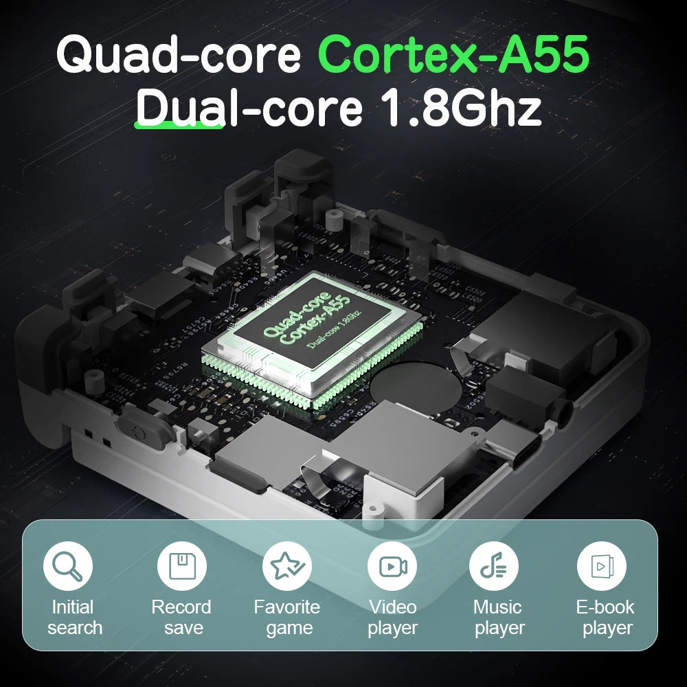 MIYOO Flip Retro Handheld Game Consoles IPS Screen Linux System Classi ...